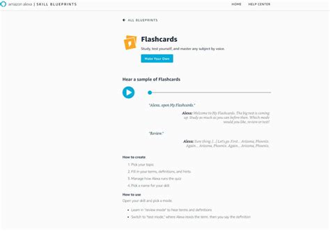 Alexa Skill Blueprints Let You Create Custom Responses