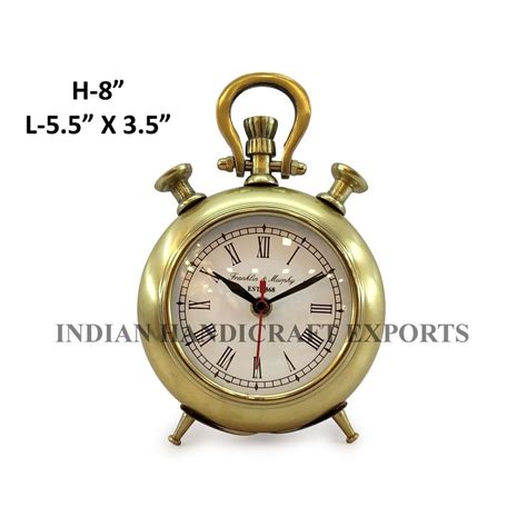Golden Brass Antique Design Clock At Rs 700 In Moradabad Id 23681791391