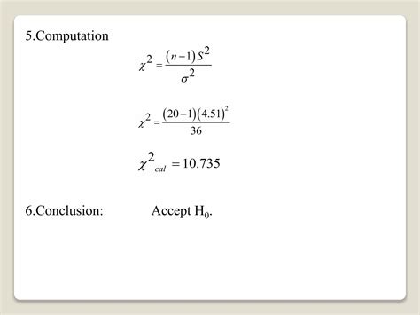 Hypothesis Testing Part Vi Single Variance Pptx