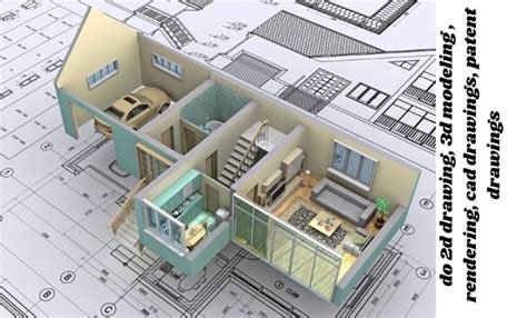 Do 2d Drawing 3d Modeling Rendering Cad Drawings Patent Drawings By White Jeo Fiverr