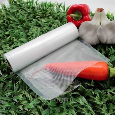 Пакеты для Вакууматора в Рулонах 5м Х 25см 1 Рулон Вакуумные Рулонные Пакеты для Хранения Еды