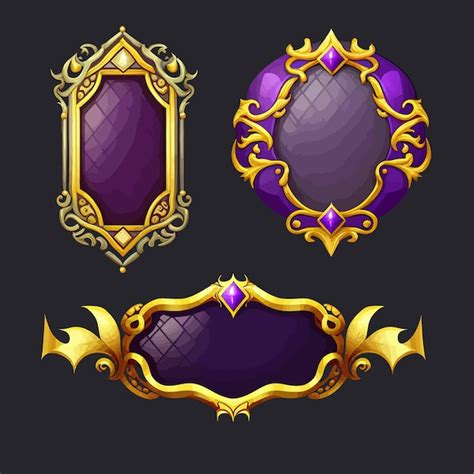 Premium Vector Rank Frames Ui Game Borders Evolution Frames For Rpg