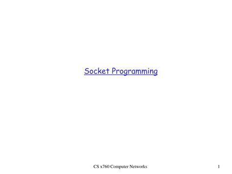 Ppt Socket Programming Powerpoint Presentation Free Download Id