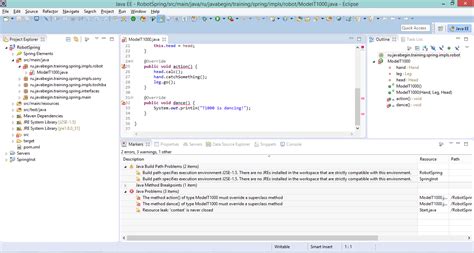 Spring Error Java Problems The Method Action Of Type Modelt1000 Must Override Stack Overflow