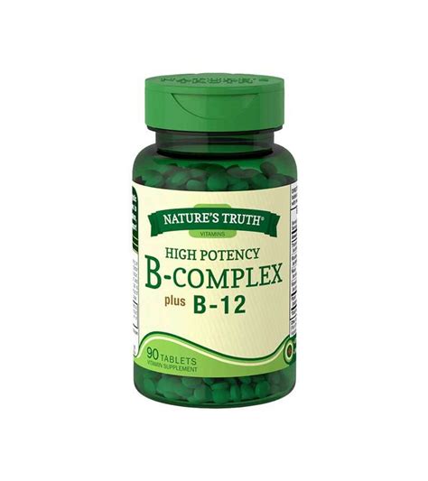Natures Truth High Potency B Complex Plus B12 Tablets 90pcs Wealzin