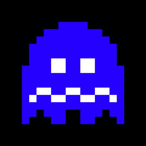 Pixilart Pacman Scared Ghost GIF By LandoDJ