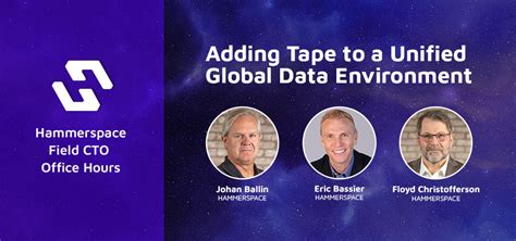 Hammerspace Field Cto Office Hours Adding Tape To A Unified Global