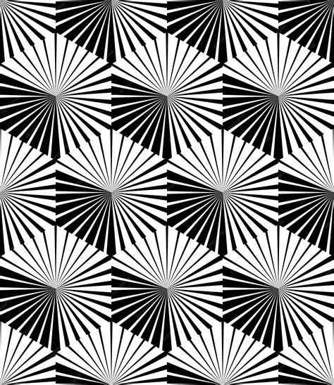 Premium Vector Illusive Continuous Monochrome Pattern Decorative Abstract Background With 3d