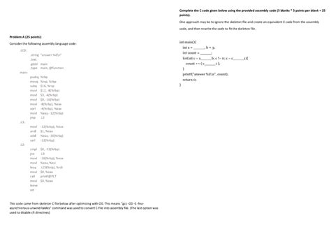 Complete The C Code Given Below Using The Provided