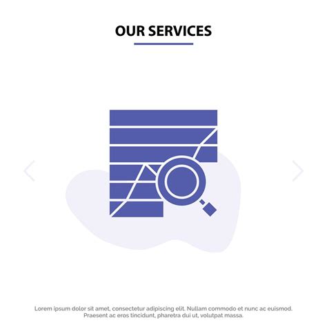 our services analysis analytic analytics chart data graph solid glyph