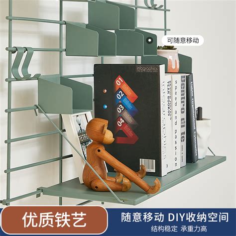霍客森北欧挂墙置物架墙上书架墙壁壁挂式创意多功能墙面搁板架子 虎窝淘