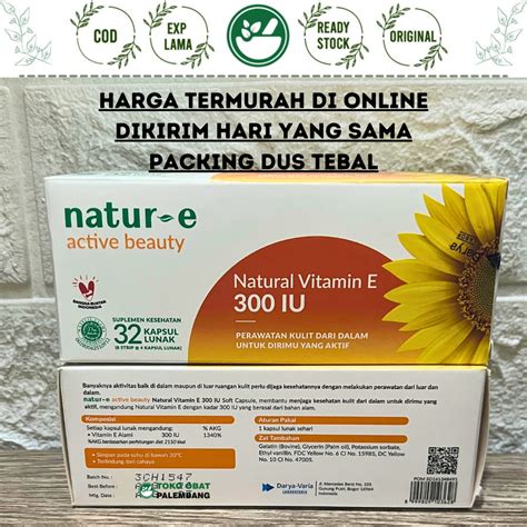 Jual Natur E 300 Iu 32 Kapsul Active Beauty Daily Nourishing Natural