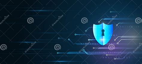 Abstract High Tech Background Data Security System Information Or