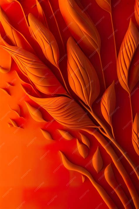Premium Ai Image Abstract Surface And Textures Of Orange Wall Background Generative Ai
