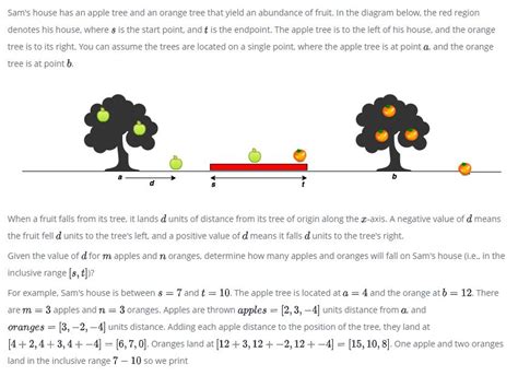 Apple And Orange Problem Solution Hacker Rank ~ Jsr Techno Talks
