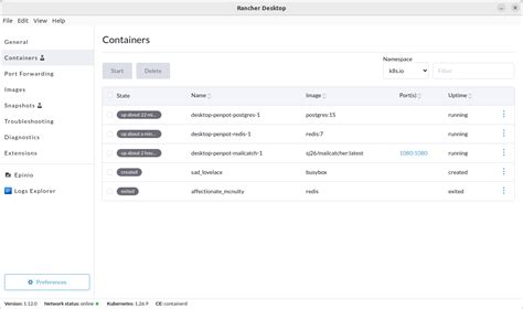 Containers Rancher Desktop Docs