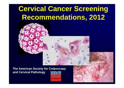 Pdf Asccp Cervical Cancer Screening Recommendations Dokumentips