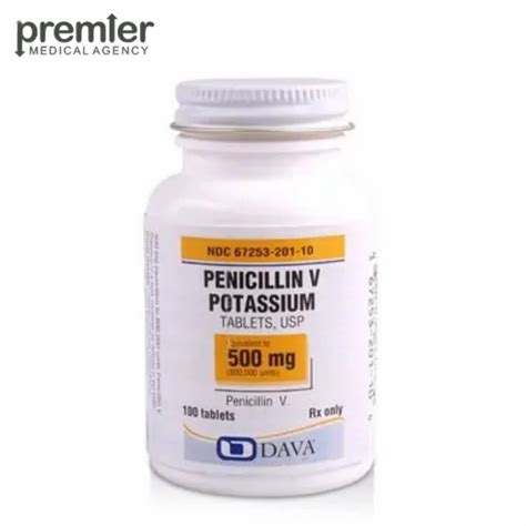 Penicillin V Potassium Tablets Strength 500 Mg Packaging Size 10x10