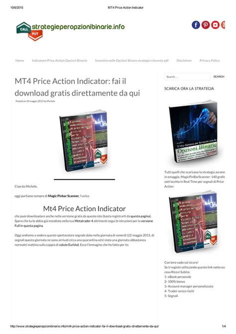 Mt4 Price Action Indicator Pdf