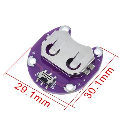 Lilypad Coin Cell Battery Holder Cr2032 Battery Mount Module For Arduino Diy Kit Ask Electronics