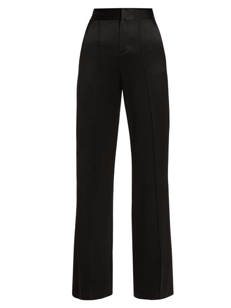 Shop Alice Olivia Dylan High Waisted Wide Leg Pants Saks Fifth Avenue