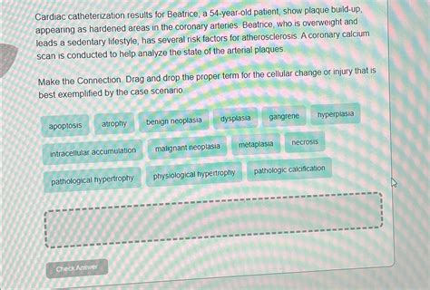 Solved Cardiac Catheterization Results For Beatrice A