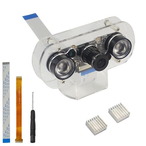 Raspberry Pi 4รุ่น B กล้อง5mp ปรับโฟกัสได้การมองเห็นได้ในเวลากลางคืนกล้องรองรับ Raspberry Pi