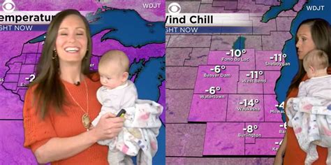 Meteorologist Mom Gives Weather Forecast With Baby On Her Hip YourTango