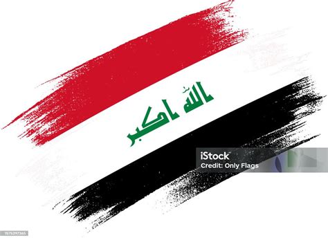 이라크 국기 붓 페인트 질감 Png 또는 투명 배경에 격리 개념에 대한 스톡 벡터 아트 및 기타 이미지 개념 경제 국기 Istock
