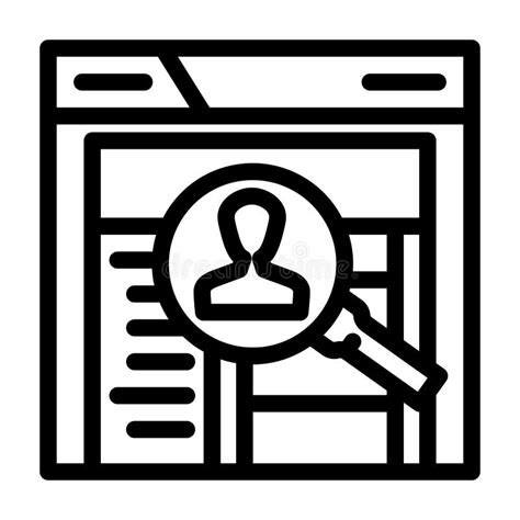 Contextual Inquiry Ux Ui Design Line Icon Vector Illustration Stock
