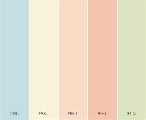 Gender Neutral Pastels Pastel Color Palettes