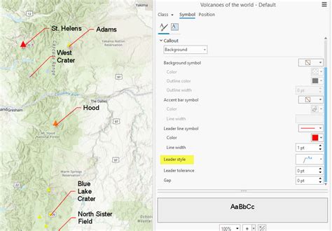 Can You Edit The Appearance Of Leader Lines In Arc Esri Community