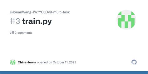 Train Py Issue JiayuanWang JW YOLOv Multi Task GitHub