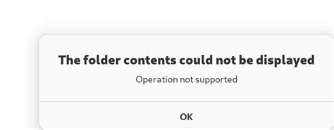 open file dialog yields the folder contents could not be displayed