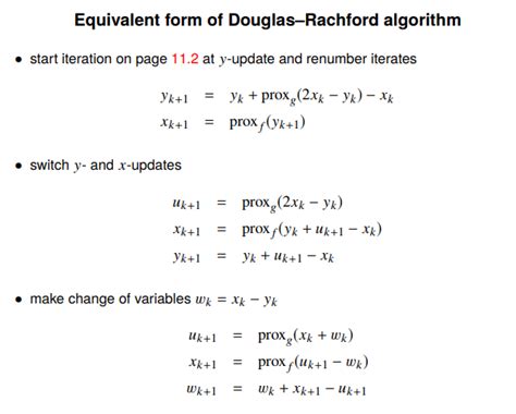 Douglas Rachford Splitting Algorithm — Cvx Learning 01 Documentation