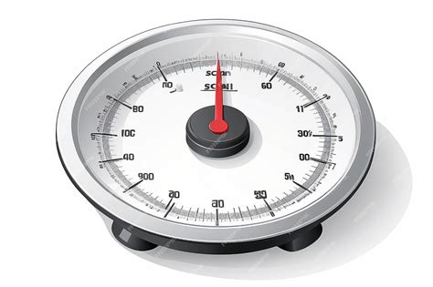 Premium Photo Measuring Scale Analog Weight Scale Isolated On White