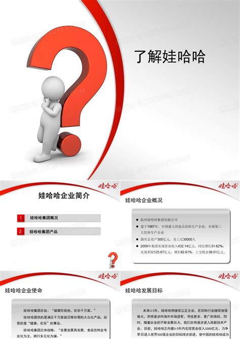 娃哈哈介绍ppt模板下载 编号lxdmvyzb 熊猫办公