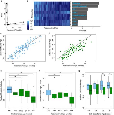 Maturation Of The Metabolome An 8 Feature Random Forest Regression Maturation Of The Metabolome An 8 Feature Random Forest Regression