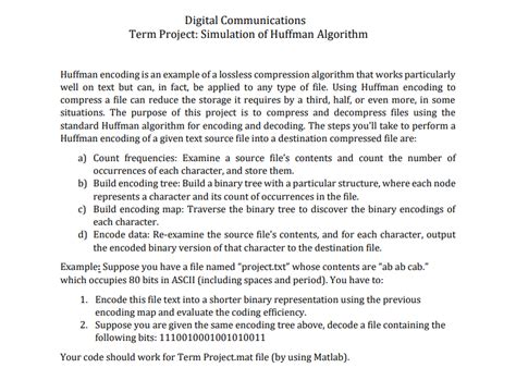 Solved Digital Communications Term Project Simulation Of