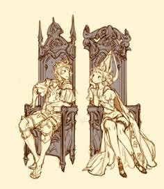 Sitting On A Throne Reference