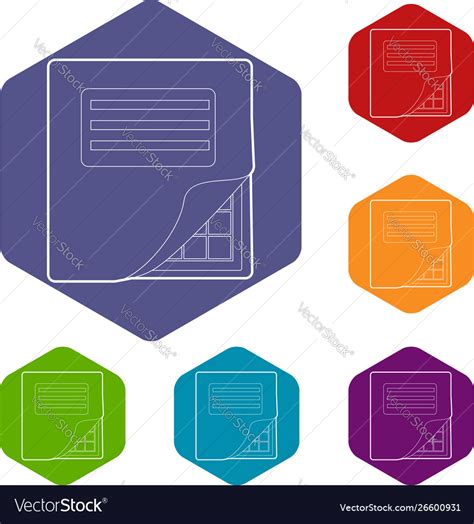 Folder With Table Excel Icon Outline Style Vector Image