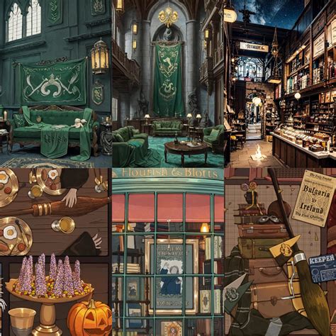 180 แผ่นแฮร์รี่พอตเตอร์ฉากภาพวาดสติกเกอร์สร้างสรรค์การ์ตูนแฟนตาซี อิน สไตล์บันทึกอุปกรณ์ต่อพ่วง