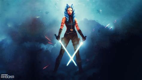 2K Star Wars Fiction Ahsoka Tano Ahsoka Jedi Lightsaber HD Wallpaper