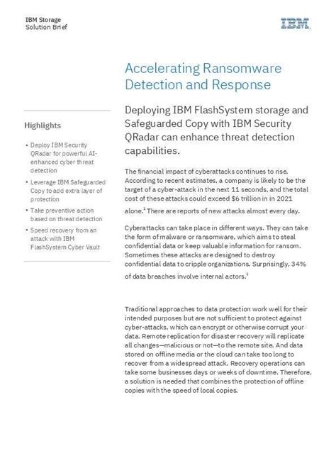 Accelerating Ransomware Detection And Response Ati Application