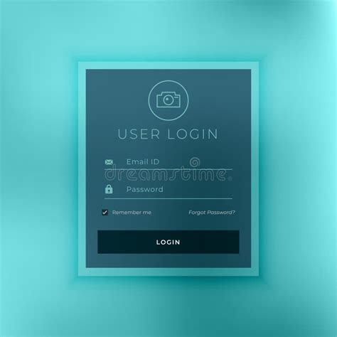 Modern Login Form Stock Vector Illustration Of Creative 60585500