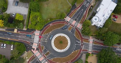 Aerial Photos Show Cambridges Brand New Dutch Roundabout In Action