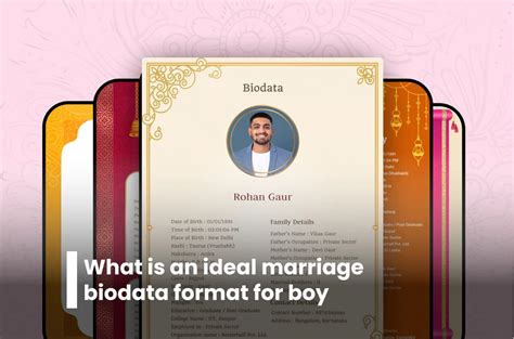 Biodata For Marriage