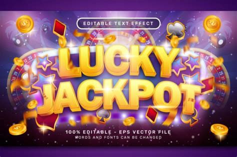 Gold Jackpot 3d Text Effect Graphic By Novin Prasetya · Creative Fabrica
