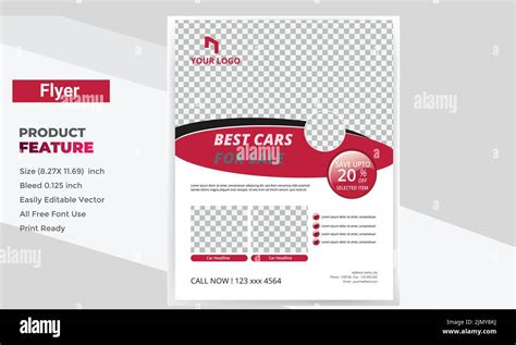 Flyer Pamphlet Brochure Cover Design Layout Space Vector Illustration