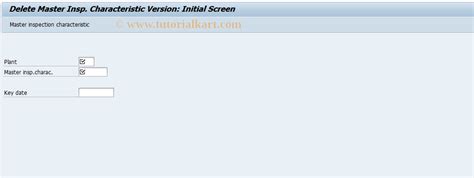 Qs25 Sap Tcode Delete Master Inspection Characteristic Version